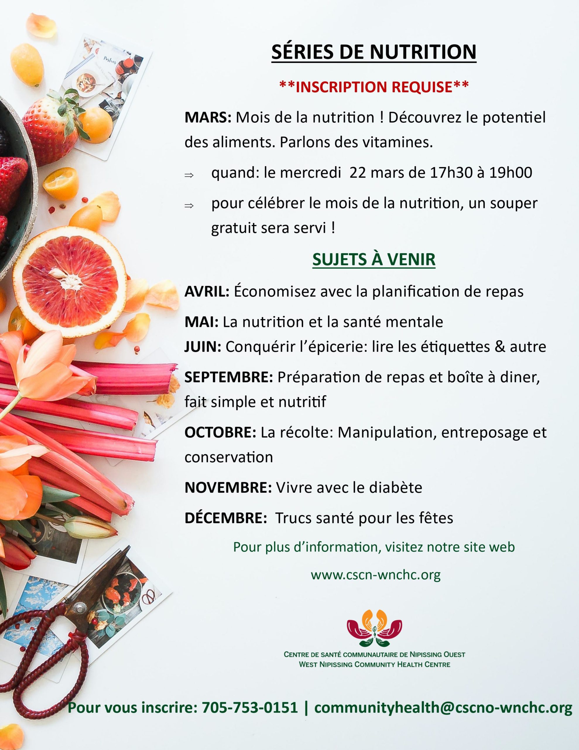 Nutrition Presentation - Centre de santé communautaire de Nipissing ...