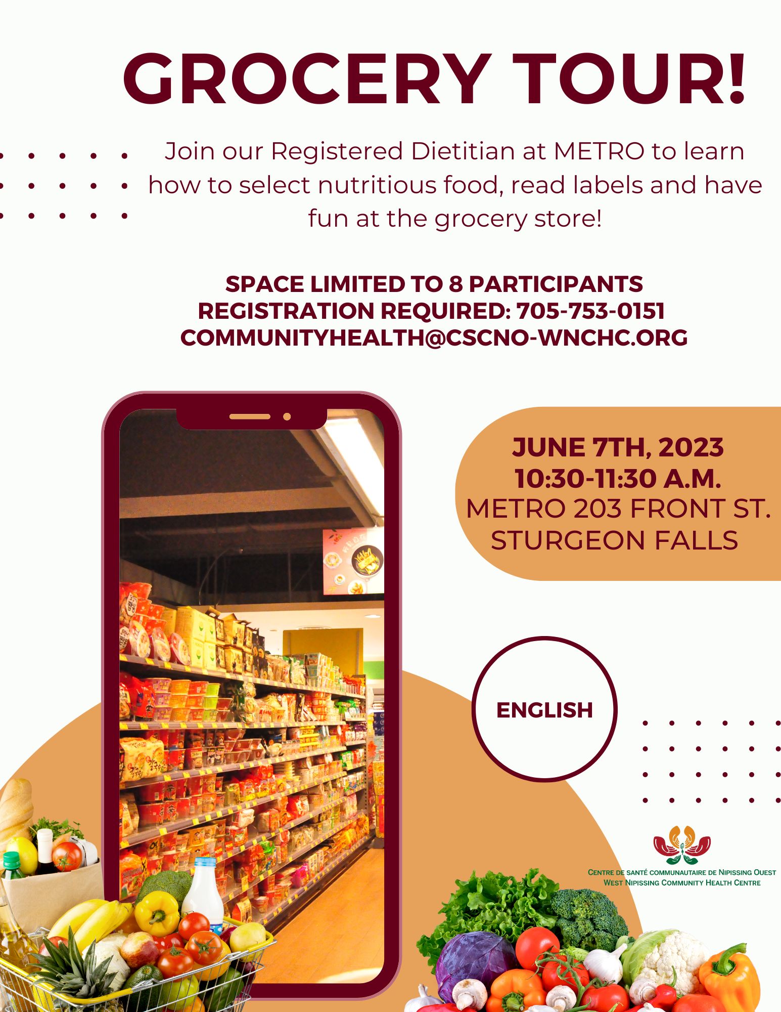 Grocery tour - Centre de santé communautaire de Nipissing Ouest - West ...