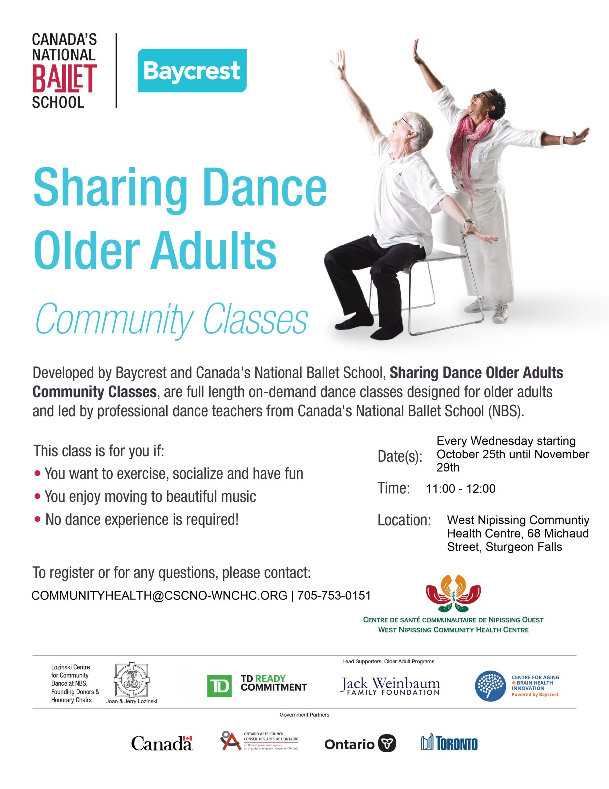 Sharing Dance Older Adults - Centre de santé communautaire de Nipissing ...