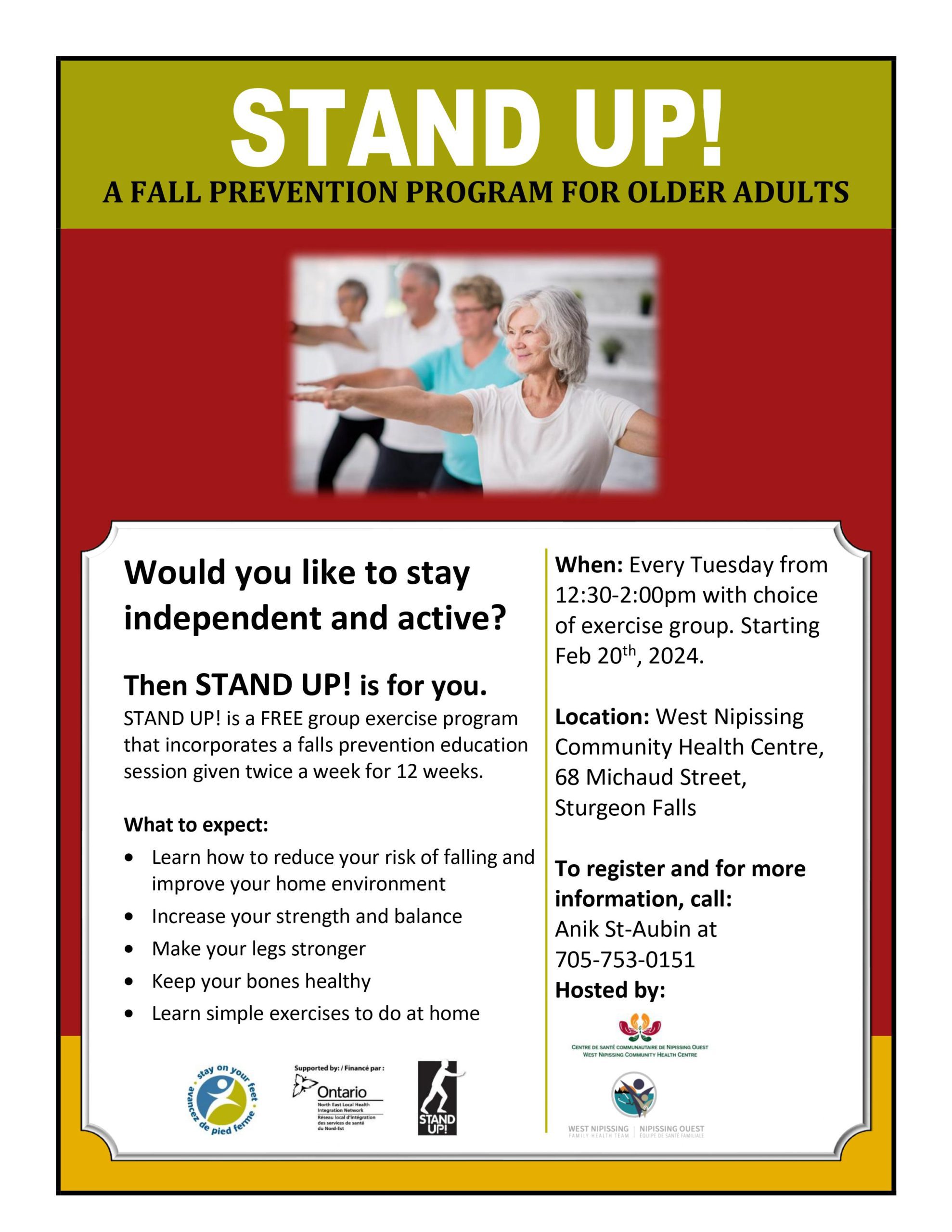 Stand UP! - Centre de santé communautaire de Nipissing Ouest - West ...